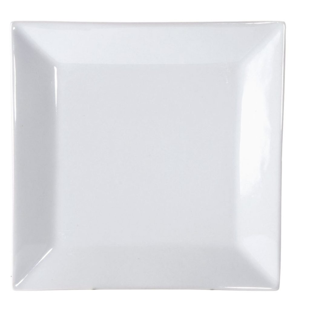 Square plate - Rent an Event TCI
